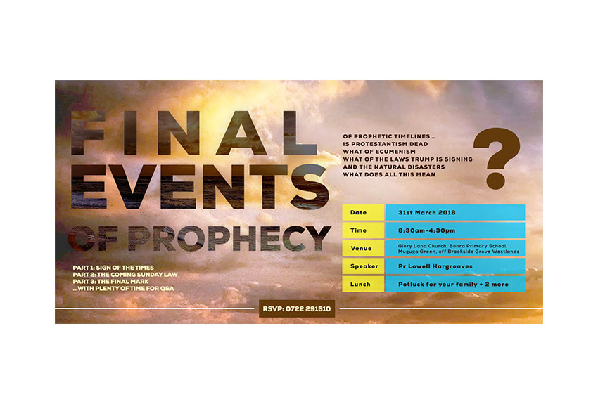Final Events of Prophecy - Reforms 101